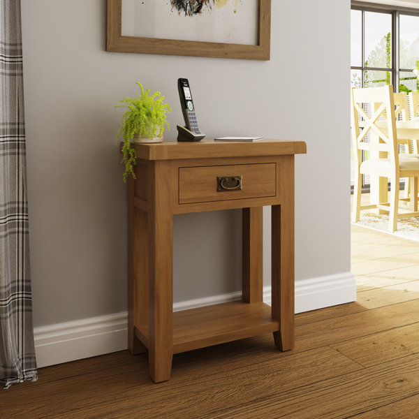 Marlow Home Co. Alzenia 1 Drawer Small Console Telephone Hall Table ...