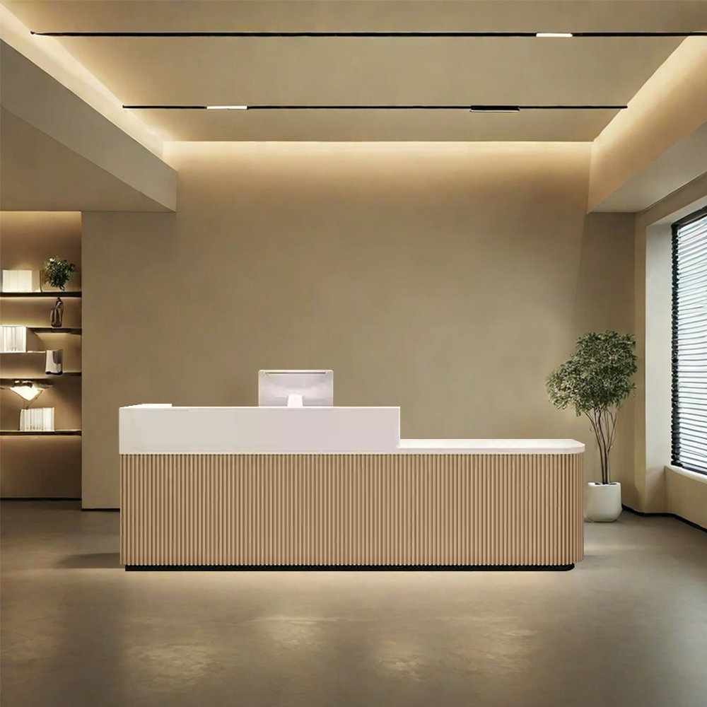 Artistic Soul XKX Premium Furniture Rectangular Modern Front Desk ...