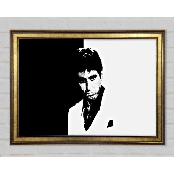 Brayden Studio Scarface B N W - Single Picture Frame Art Prints ...