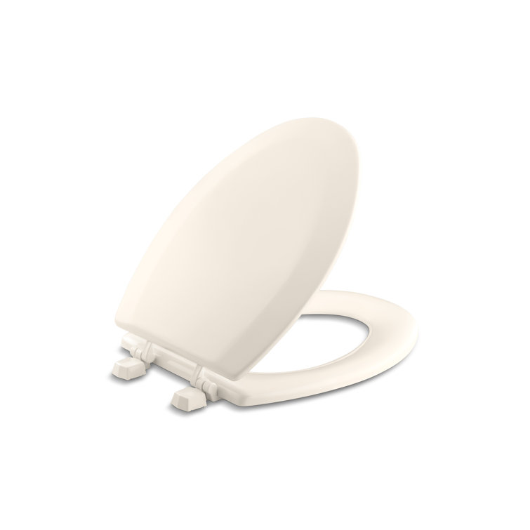 Kohler Triko Elongated Closed-Front Molded Toilet Seat in Innocent ...