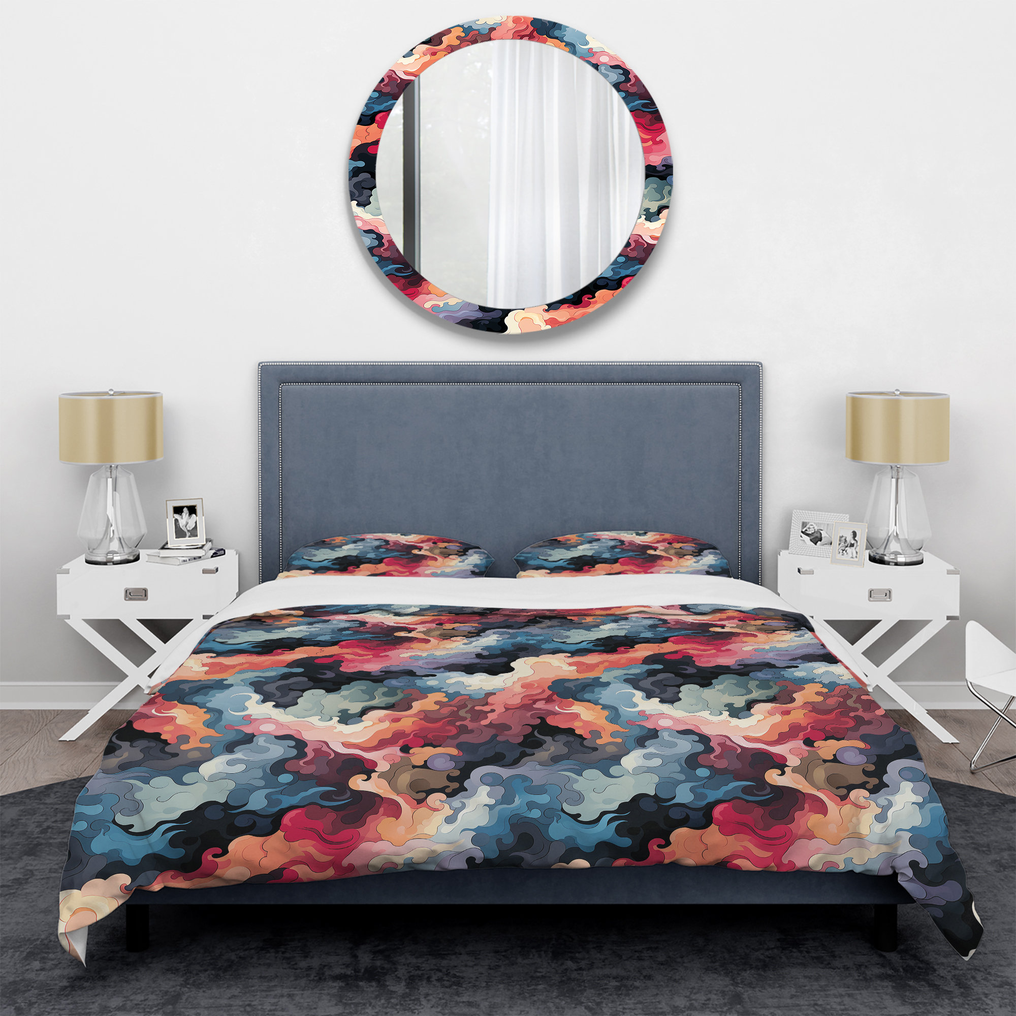 Design Art Celestial Disguise Undulation I Duvet Cover Set | Wayfair