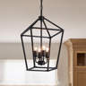 Gracie Oaks Azteca 4 - Light Dimmable Lantern Geometric Chandelier ...