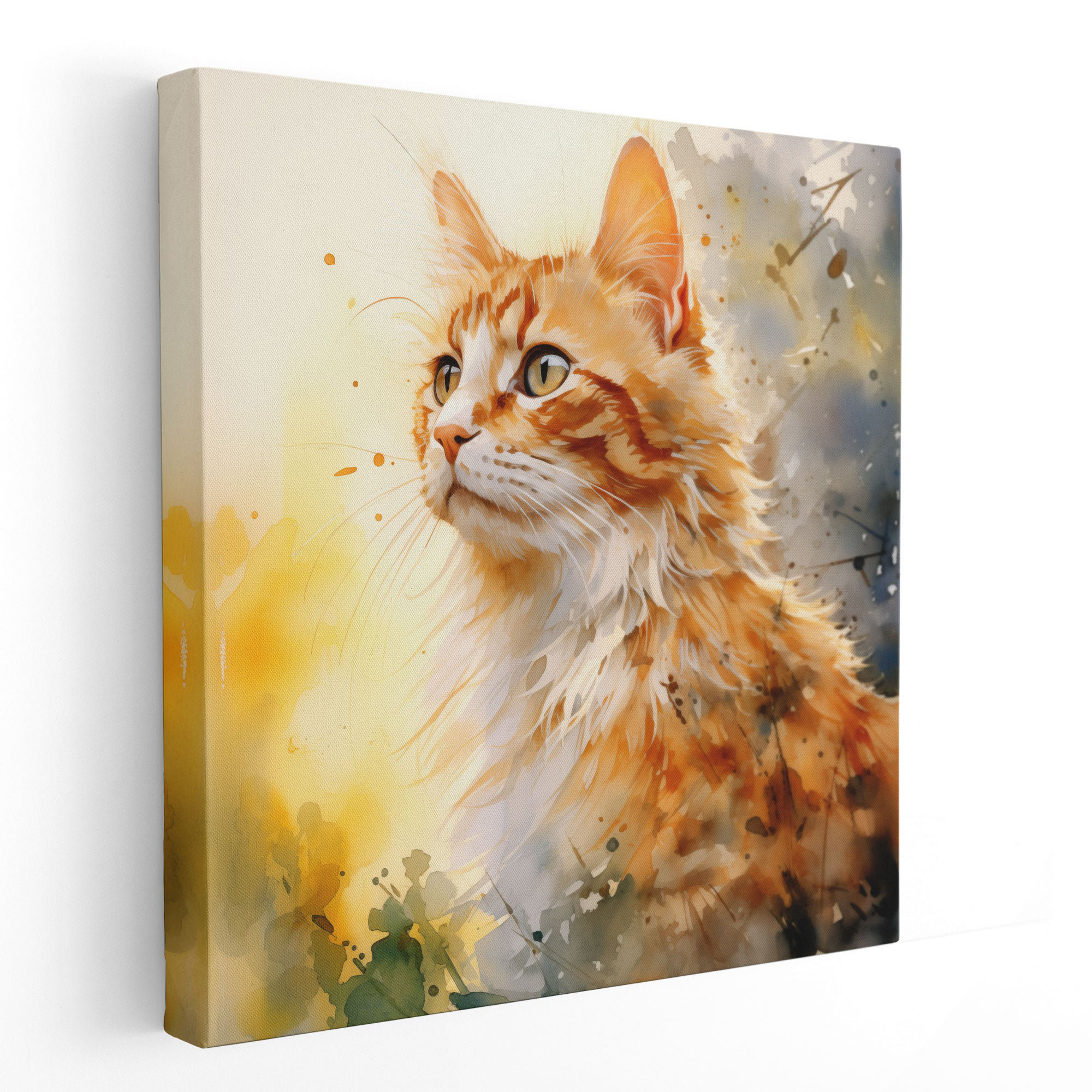 Winston Porter Cat's Inkwash Purrtrait | Wayfair