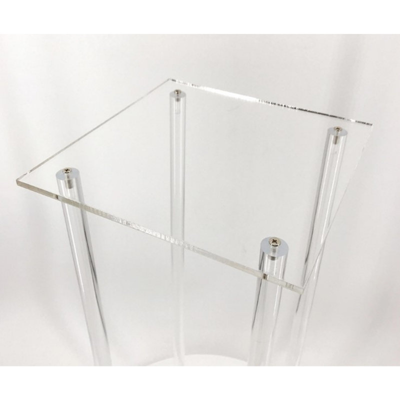 Everly Quinn Acrylic Harlow Wedding Flower Stand Rectangular Tall ...