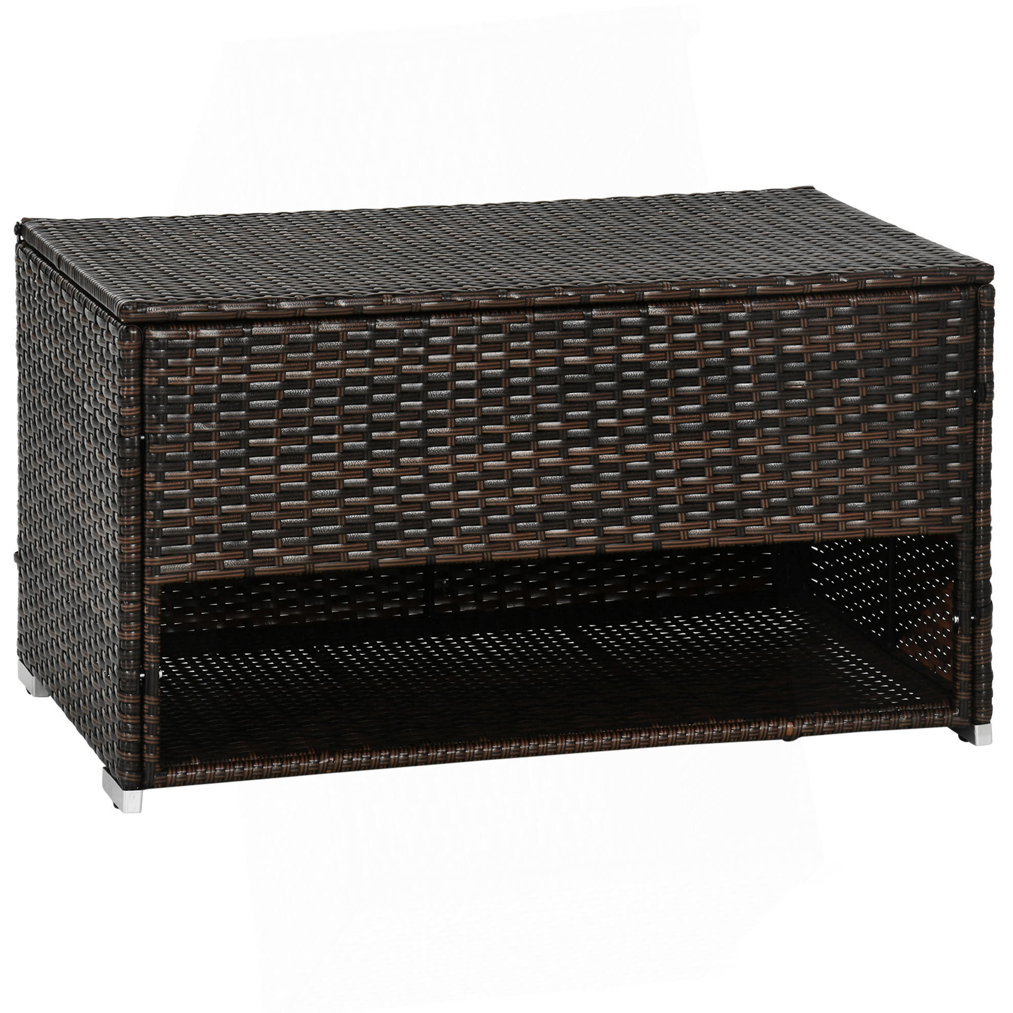 weixunguang Outdoor Storage Deck Box & Shoe Storage, PE Rattan Wicker ...