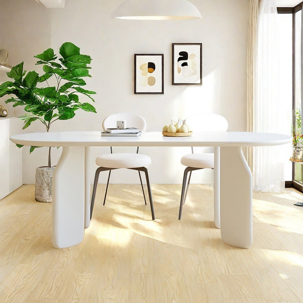 HEshihome Modern Solid Wood Sintered Stone Dining Table Sets - Wayfair ...