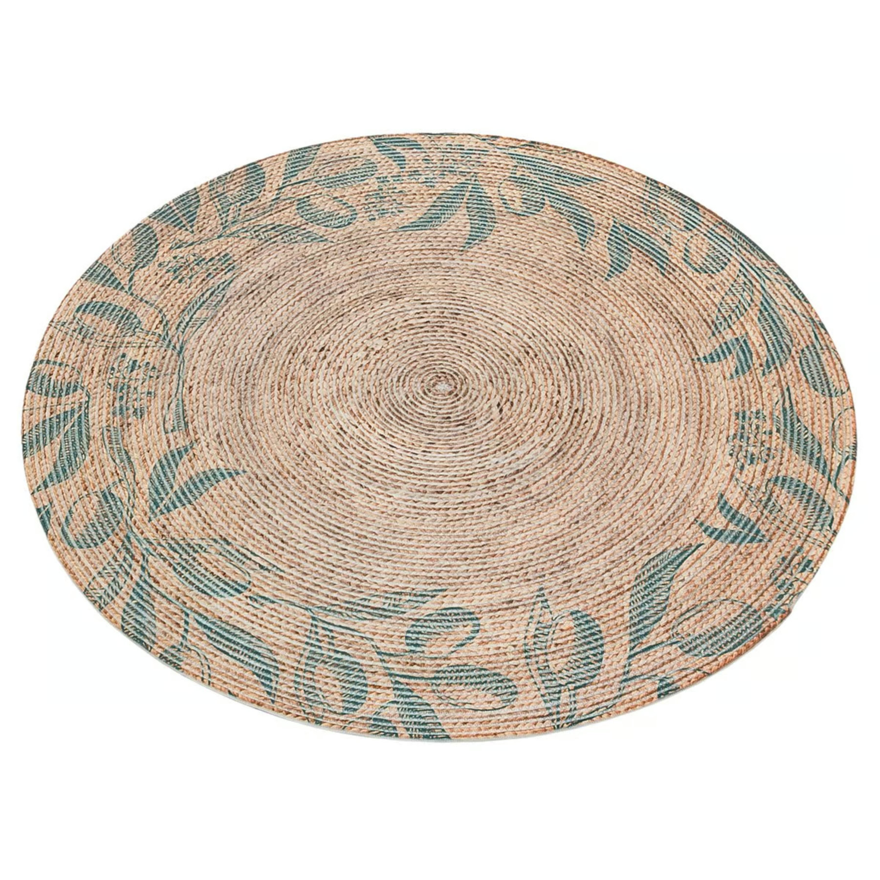 Bungalow Rose Seairra&Sisal Leaf Beige Green Color Carpet Floral Design ...