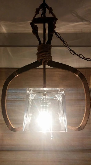 Recycled Illuminations Ice Tong Light Hanging Light | Wayfair