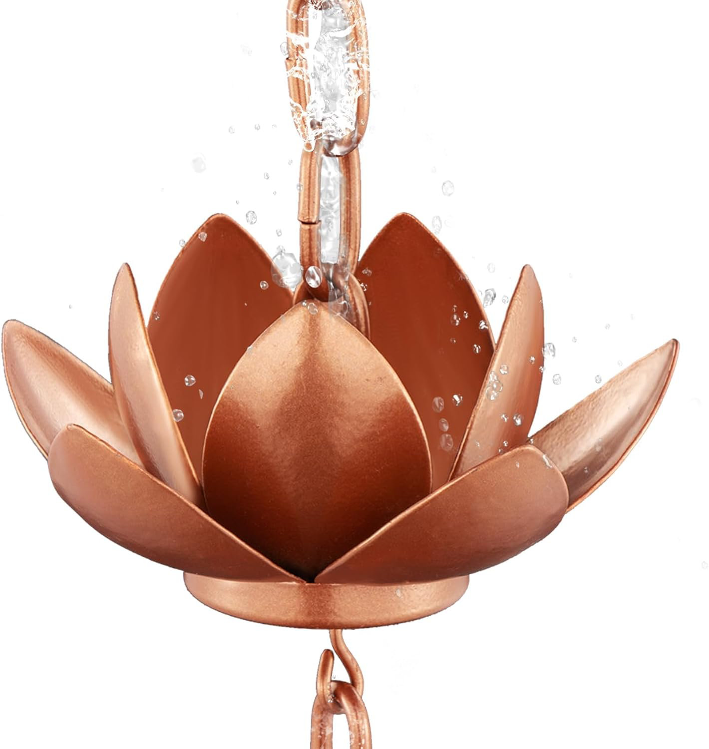 One Allium Way Copper Plated Lotus Rain Chain Cups - Wayfair Canada