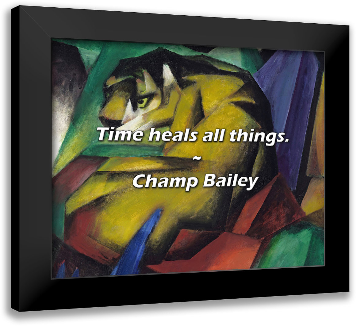 Trinx Champ Bailey Quote: Time heals all things. | Wayfair