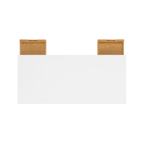 Mercury Row® Teen Aaron Two Drawer Mid-Century Modern Open Shelf Wooden ...