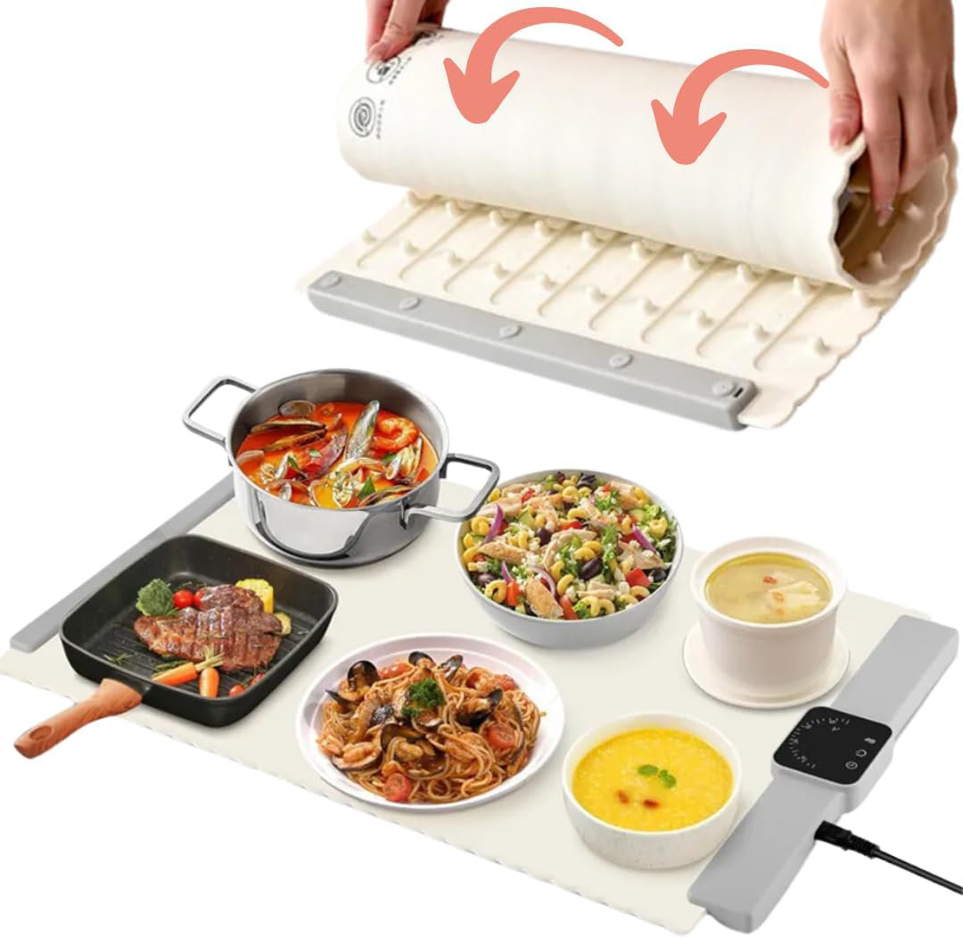Mint Pantry Electric Warming Tray - Full Surface Heating,Foldable ...