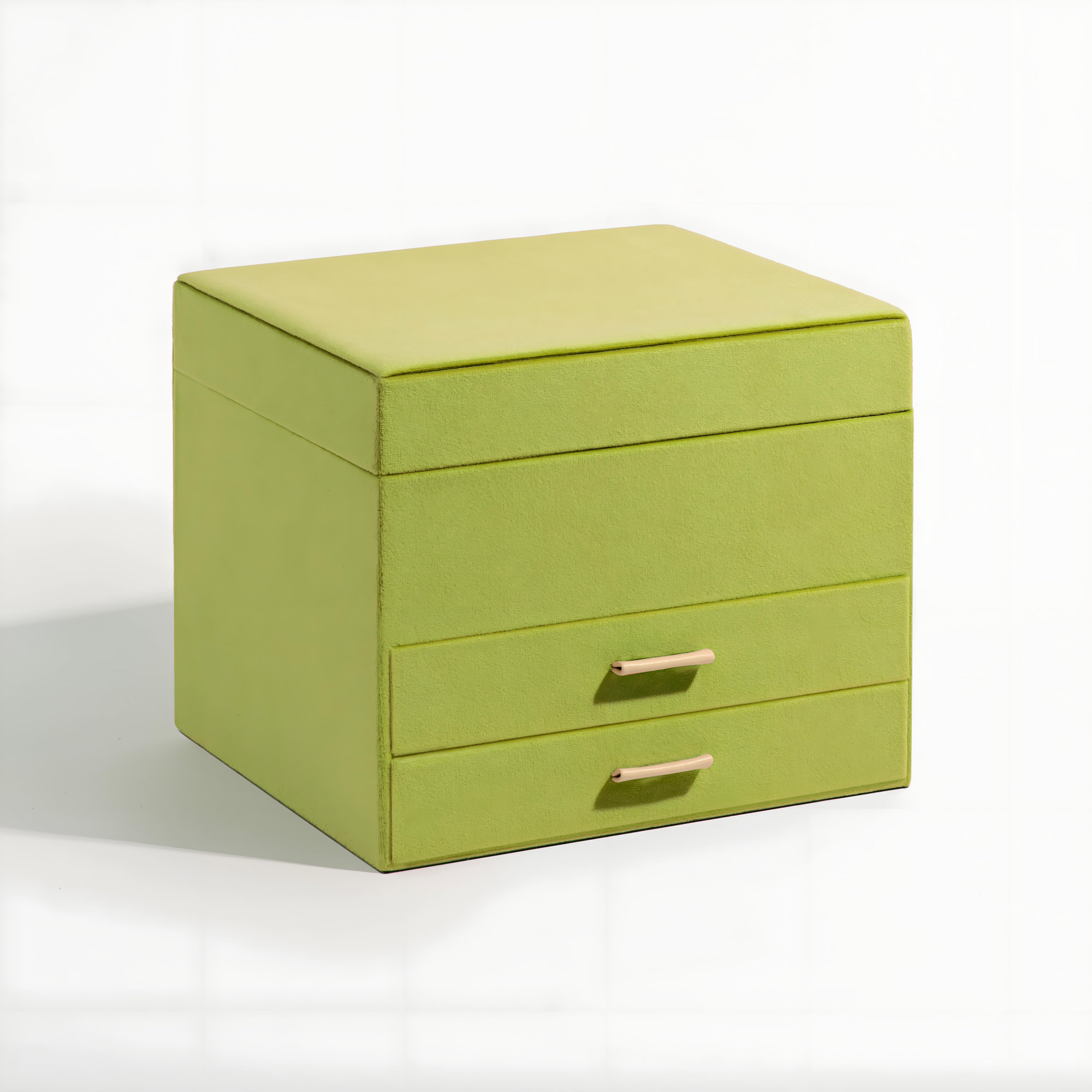 lingfan Classic Flannel Drawer Style Jewellery Box With Independent ...