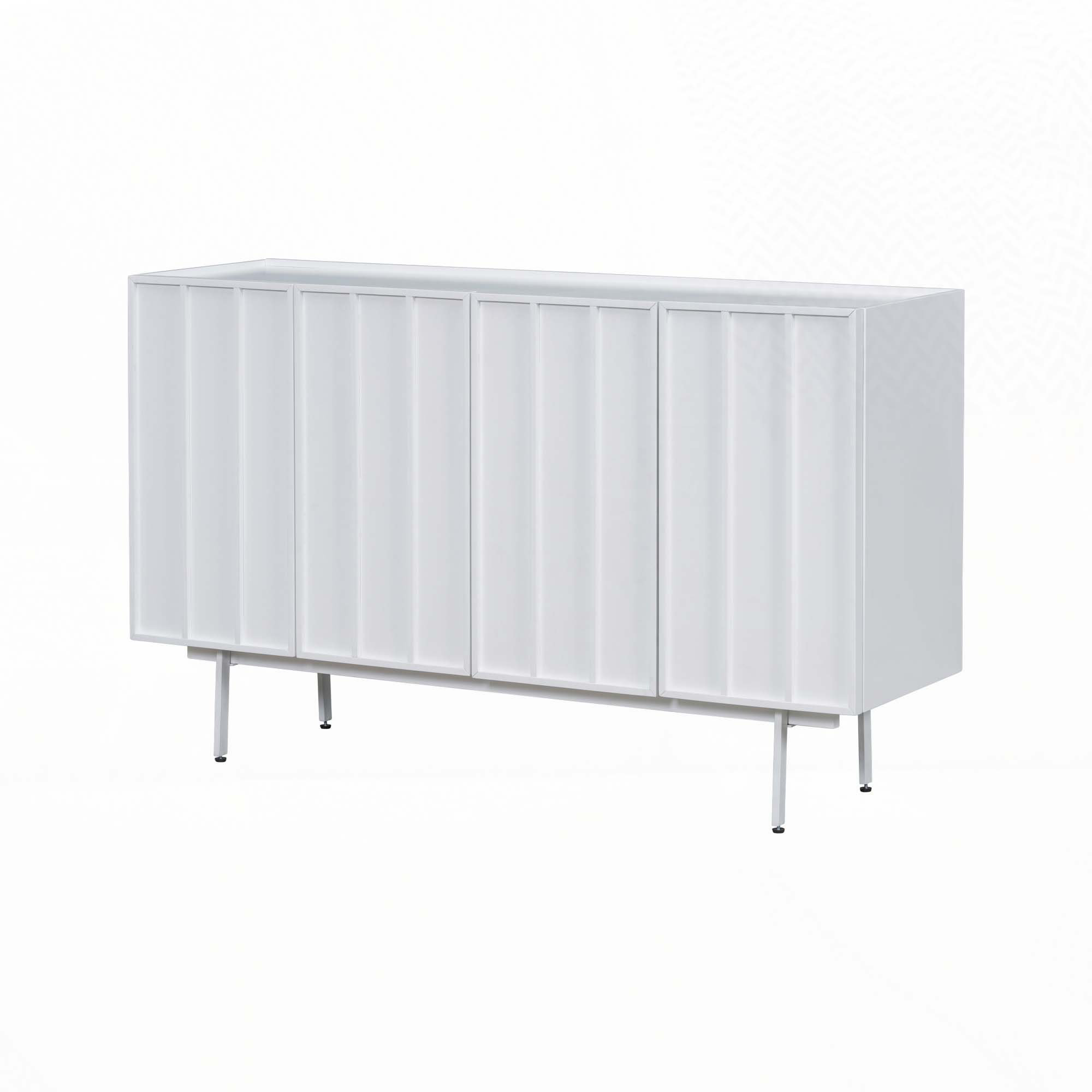 Brayden Studio® Console Table with Cabinet with Adjustable Shelves ...