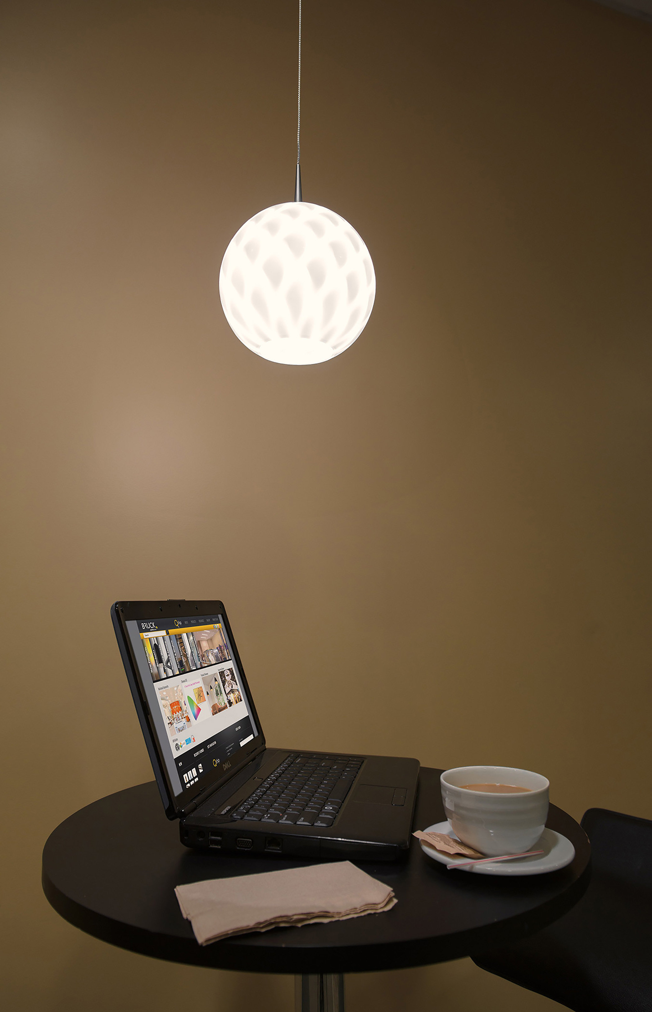 Bruck Lighting 1 - Light Single Globe LED Pendant | Wayfair