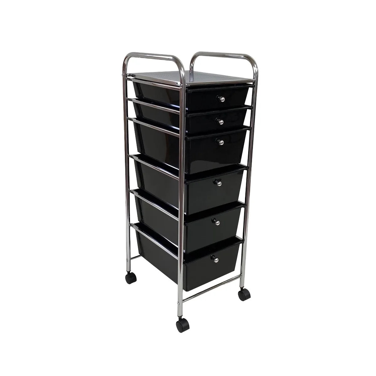 Ivy Bronx Rolling Storage Cart and Organizer with Plastic Drawers ...