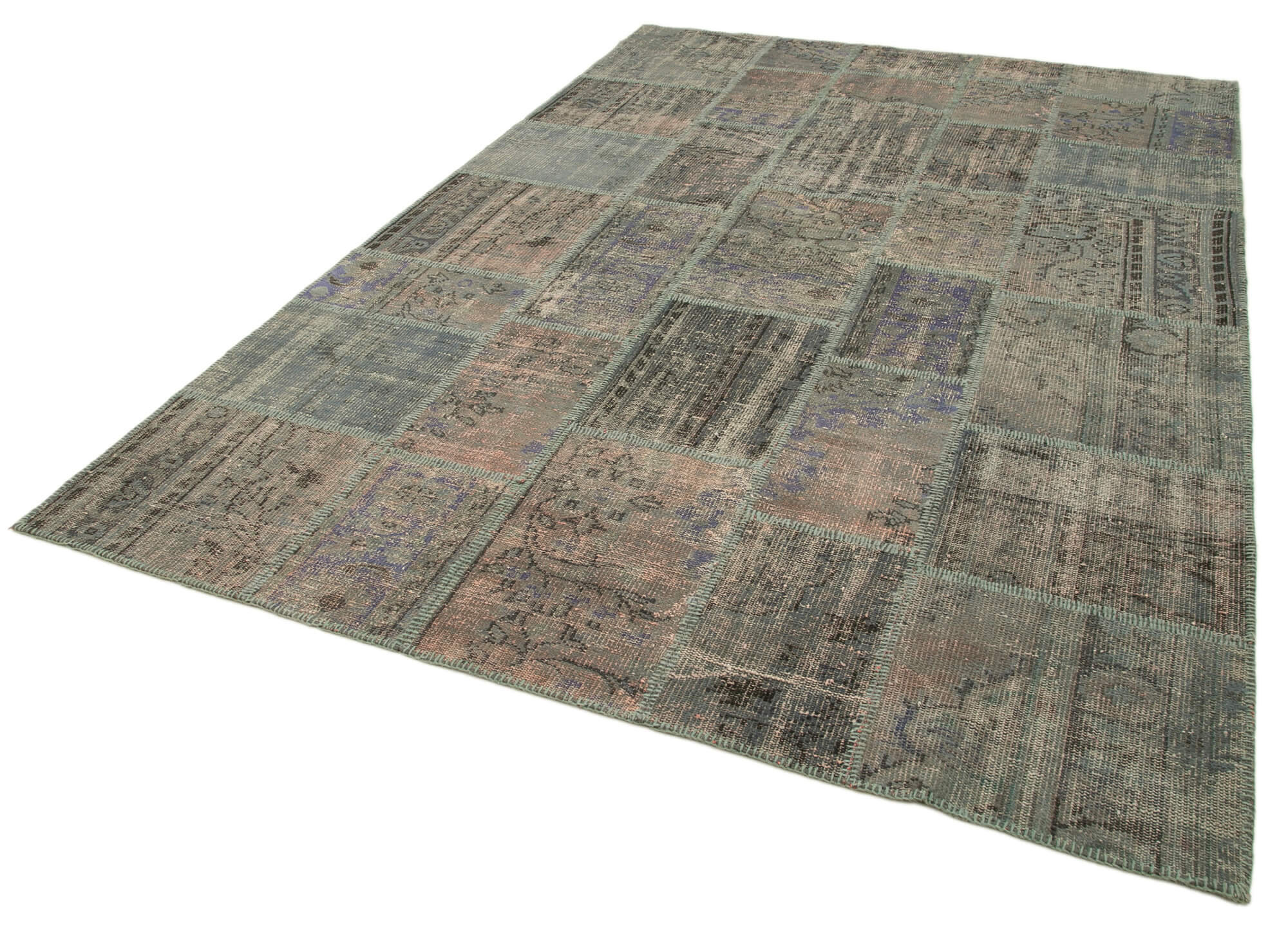 Rug N Carpet Kırk Yama Hand Knotted Patchwork Rug | Wayfair