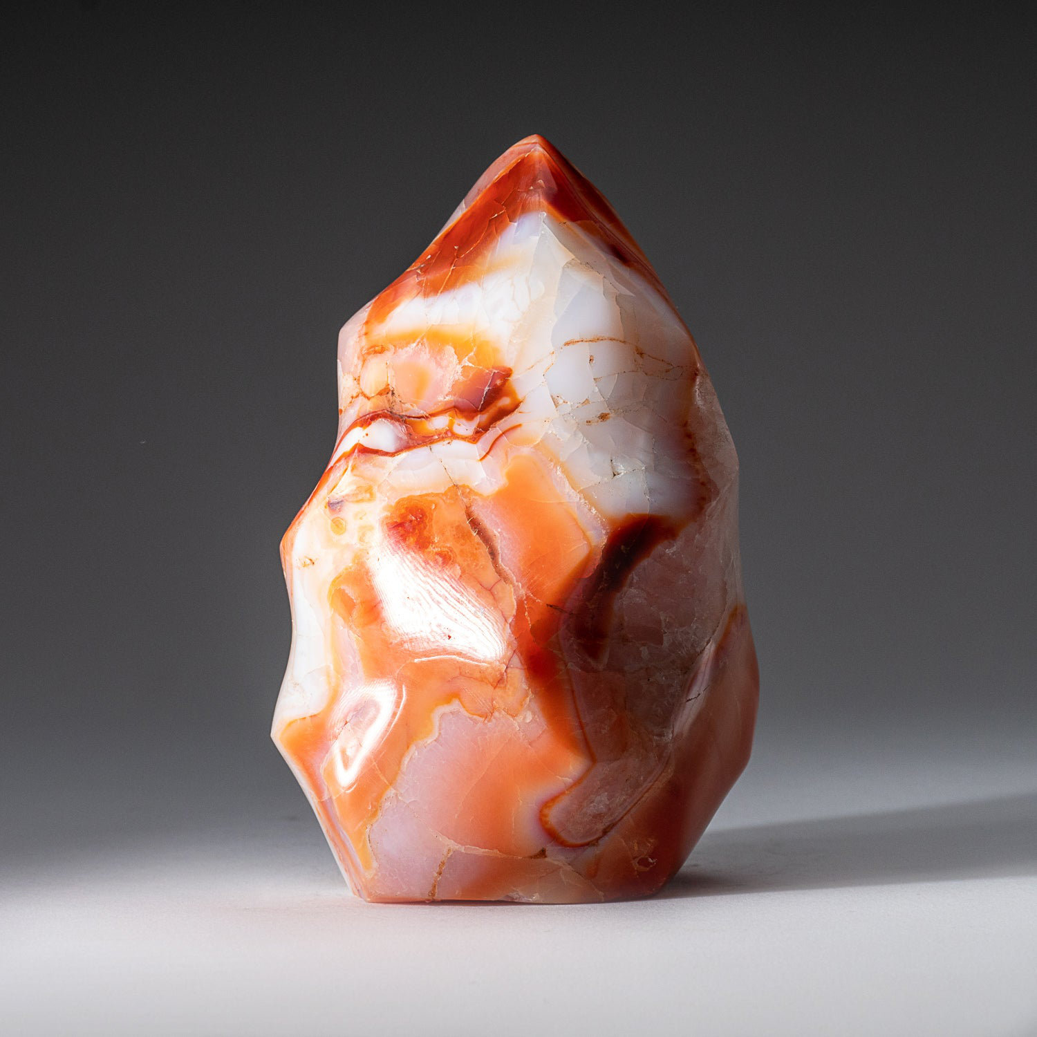 Astro Gallery of Gems Polished Carnelian Agate Freeform from Madagascar ...