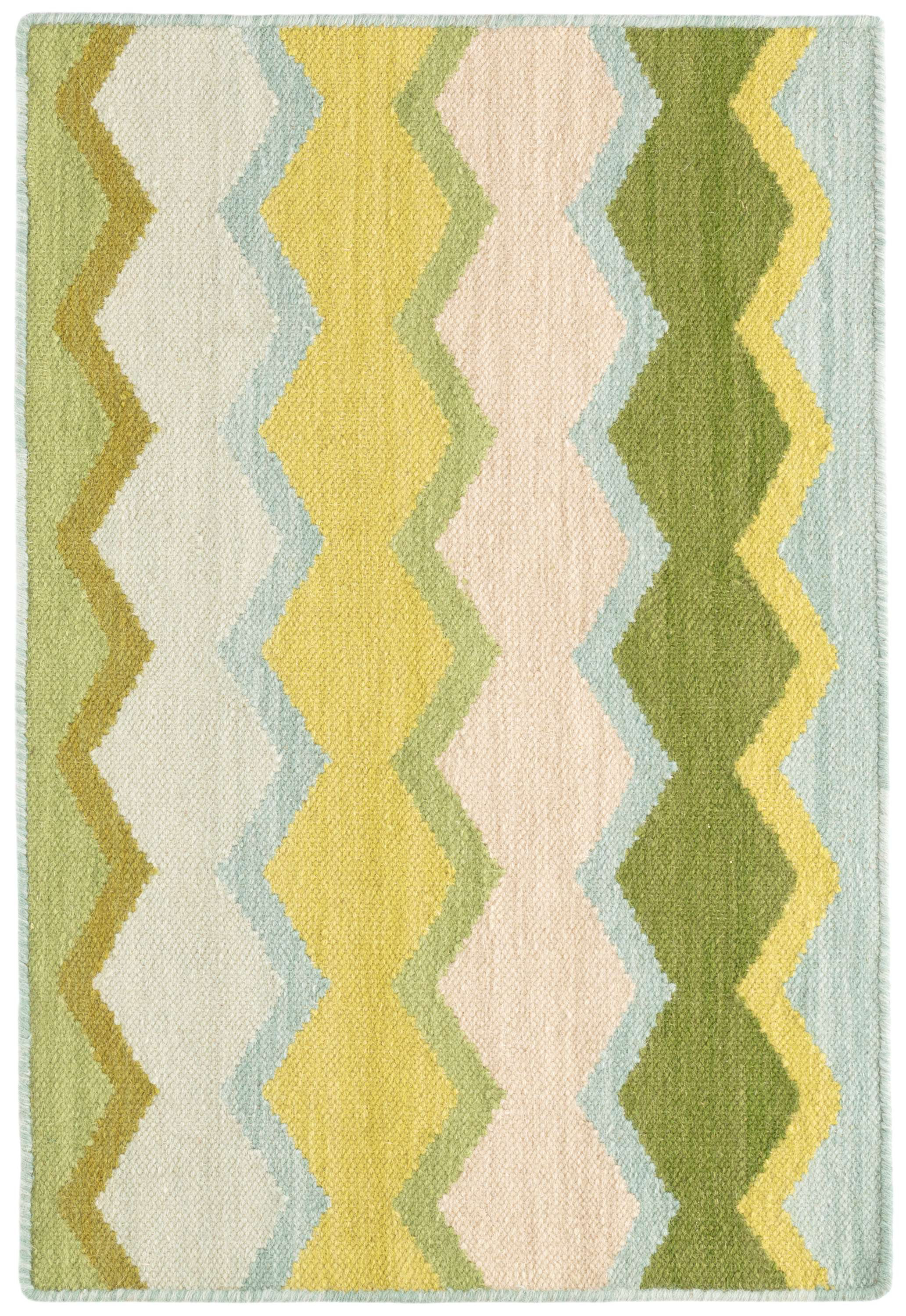 Dash and Albert Rugs Tapis en laine vert tissé à la main Kit Kemp x ...