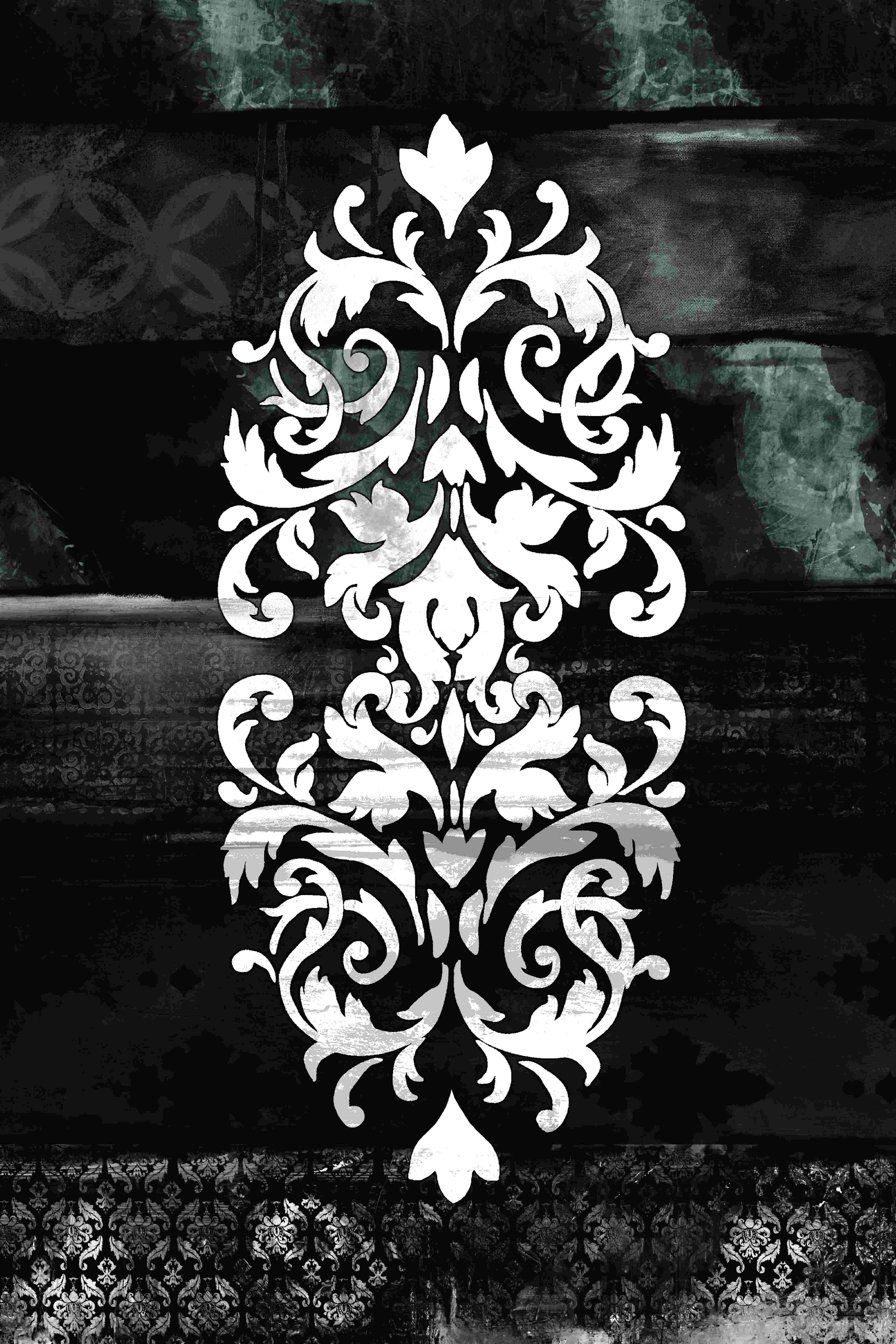 Charlton Home Black Damask - Wayfair Canada