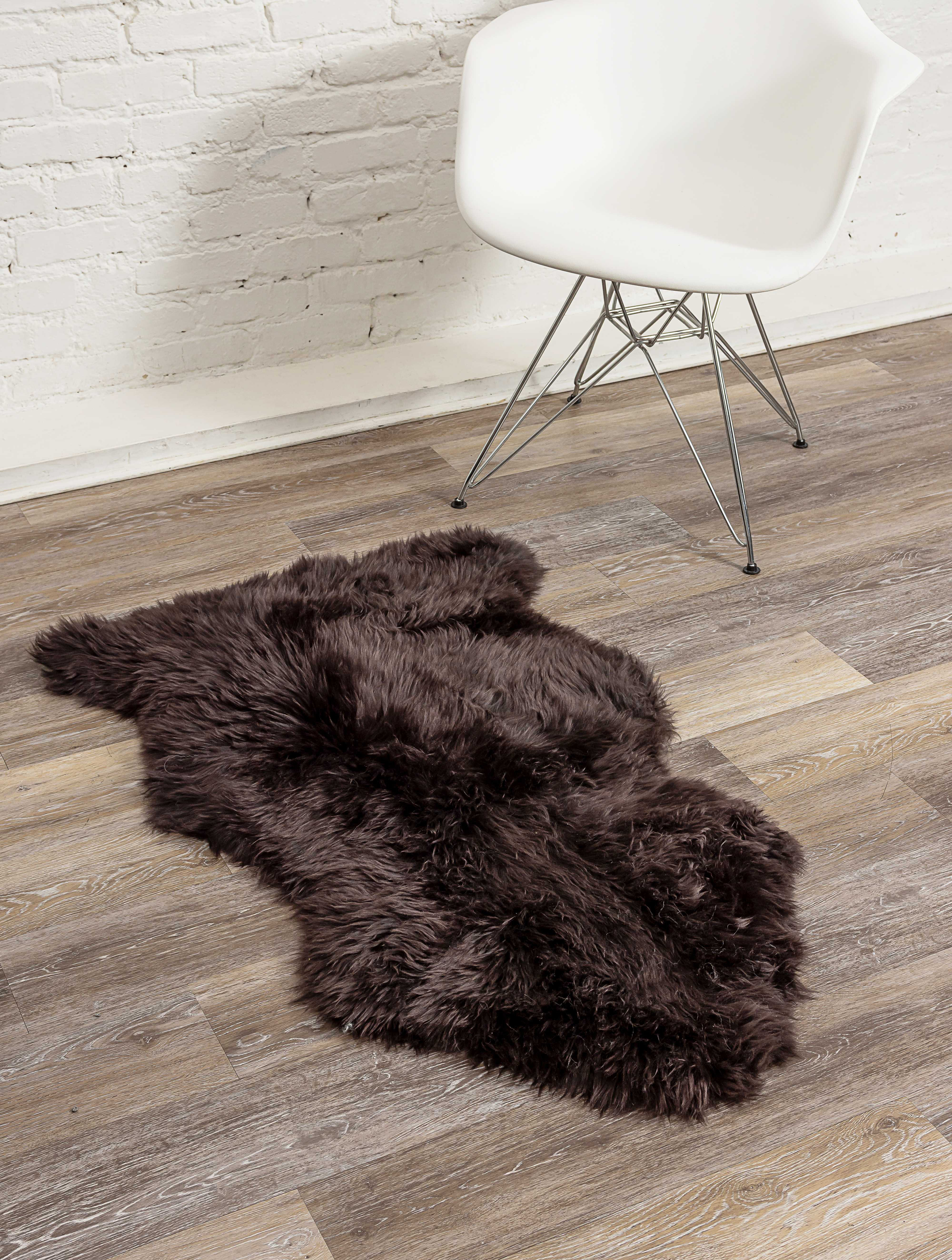 Mercer41 Amberlin Flokati Brown Area Rug | Wayfair