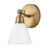 Hinkley Arti 6-in Adjustable Single Light Bath Vanity with Cased Opal ...
