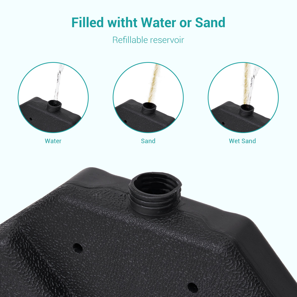 Arlmont & Co. Susyn Fillable Umbrella Base & Reviews | Wayfair