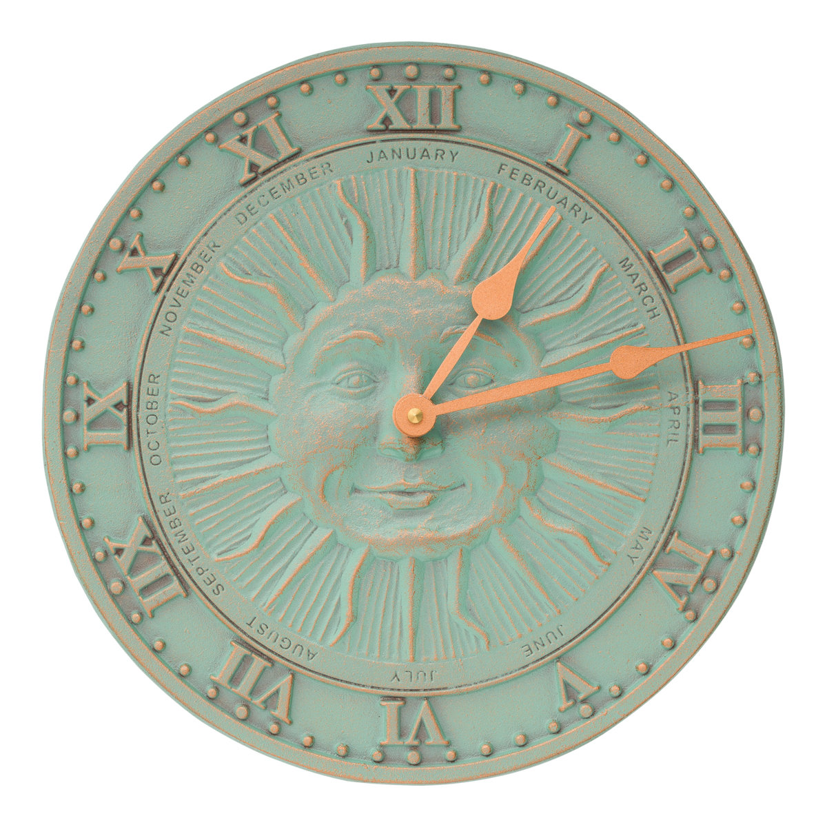 Whitehall Products 12" Sunface Wall Clock & Reviews | Perigold