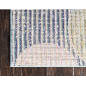 Wade Logan® Dews Performance Navy Blue Rug & Reviews | Wayfair