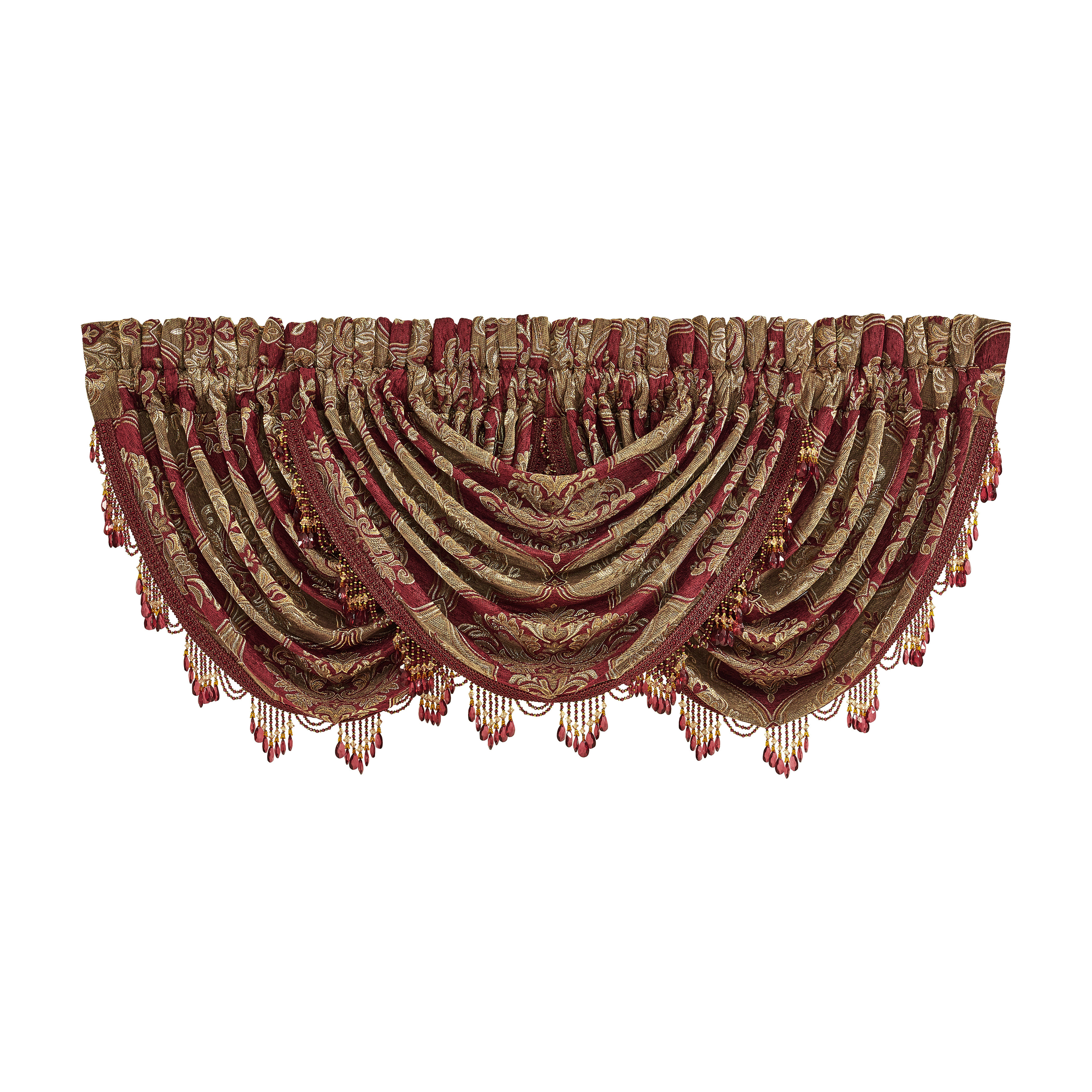 Five Queens Court Matilda Window Waterfall Valance | Wayfair