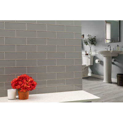 MSI 3" x 9" Glass Subway Tile & Reviews | Wayfair
