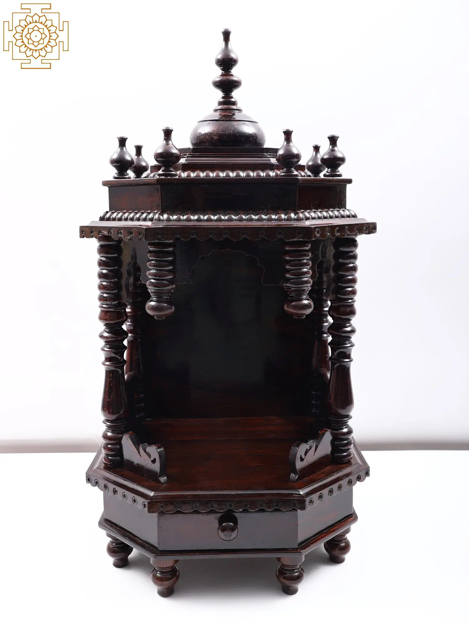 Exotic India Designer Wooden Temple with Drawer - Wayfair Canada