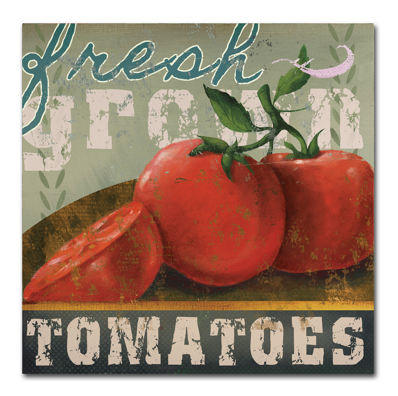 Fleur De Lis Living 'Farm Fresh II' Graphic Art Print on Wrapped Canvas ...