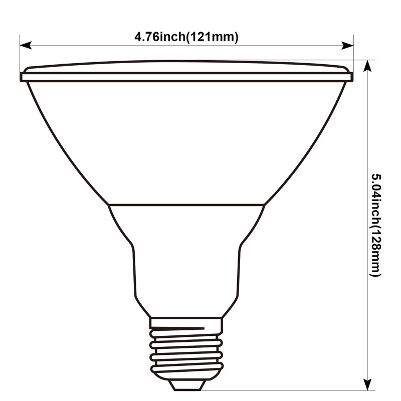 TORCHSTAR 16.5W PAR38 LED Plant Grow Light Bulb, Full Spectrum ...