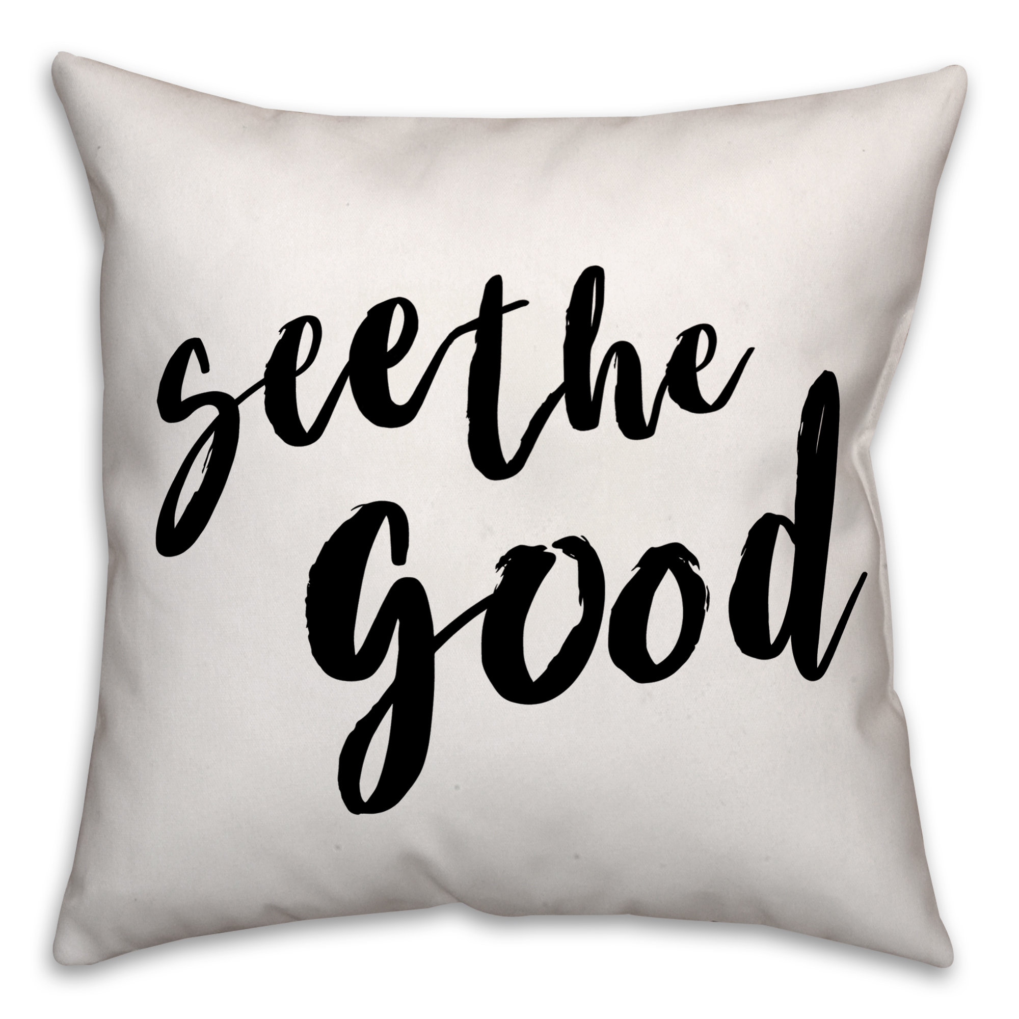 Designs Direct Creative Group See See the Good Throw Pillow - Wayfair ...