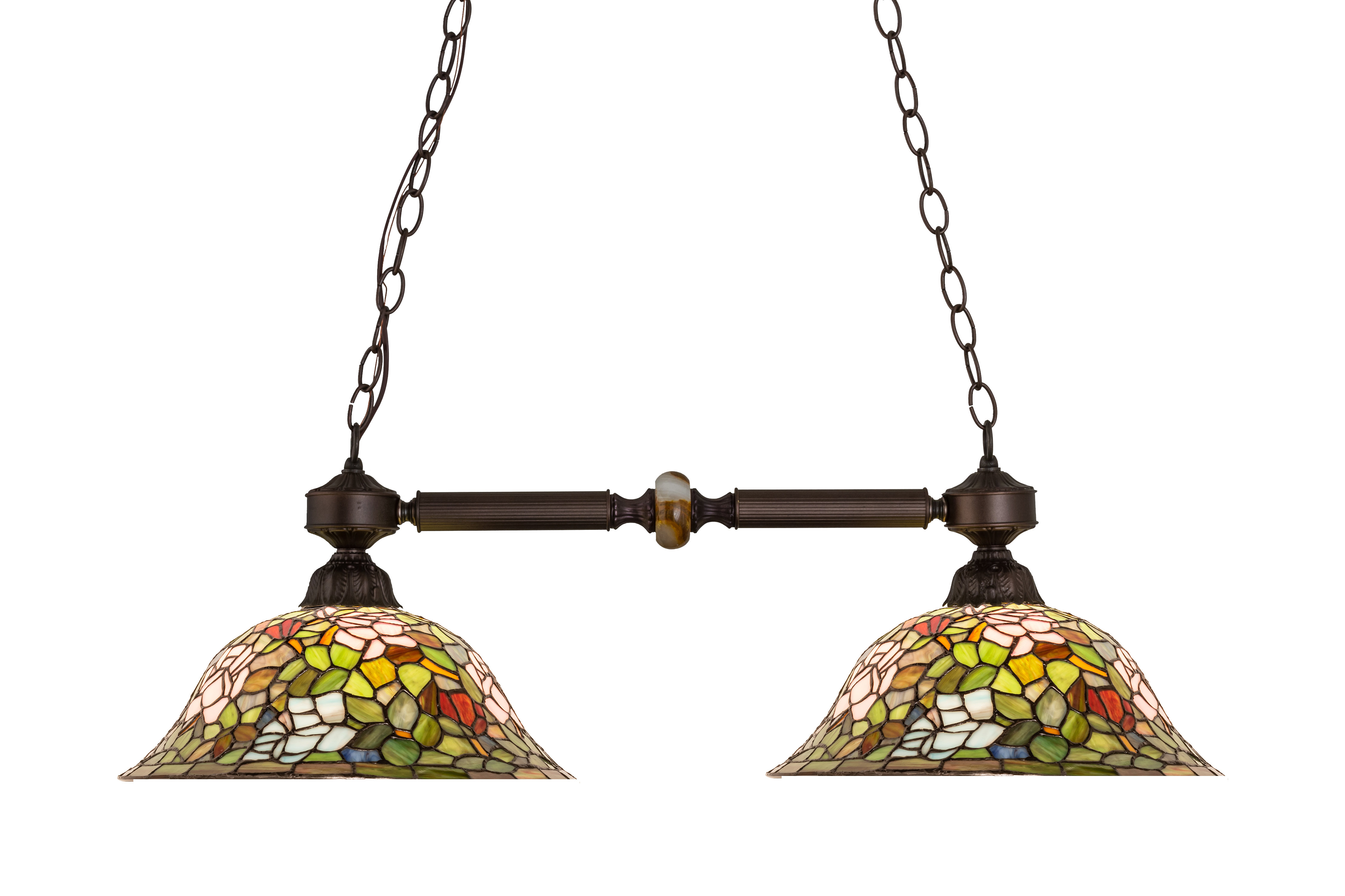 Meyda Lighting Meyda Tiffany & Stained Glass 2 - Light Mahogany Bronze ...