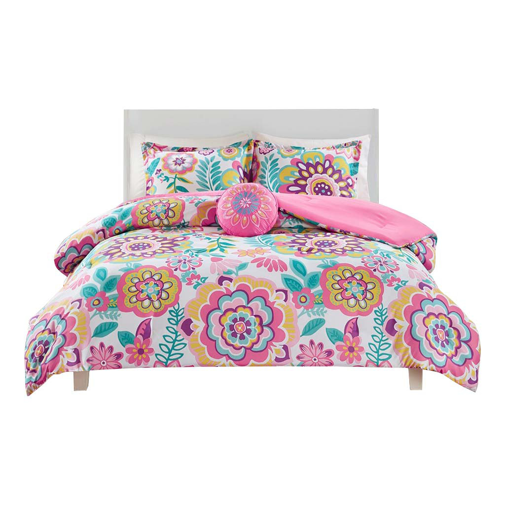 Gracie Mills Icarus Floral Medallion Comforter Set | Wayfair