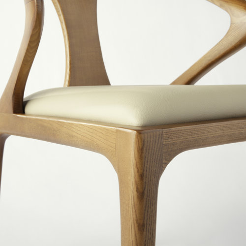 AllModern Downham Solid Back Arm Chair & Reviews | Wayfair