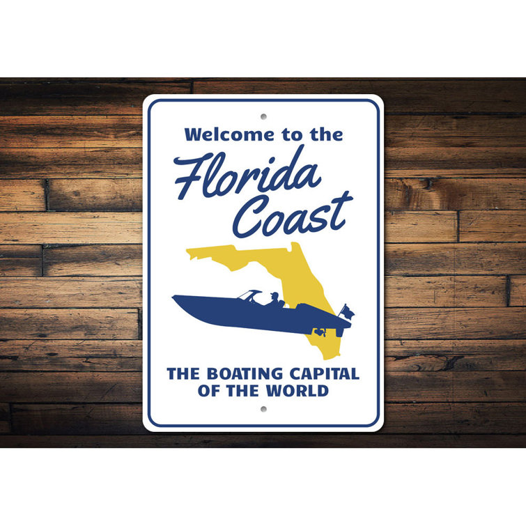 Lizton Sign Shop, Inc Florida Coast Aluminum Sign - Wayfair Canada