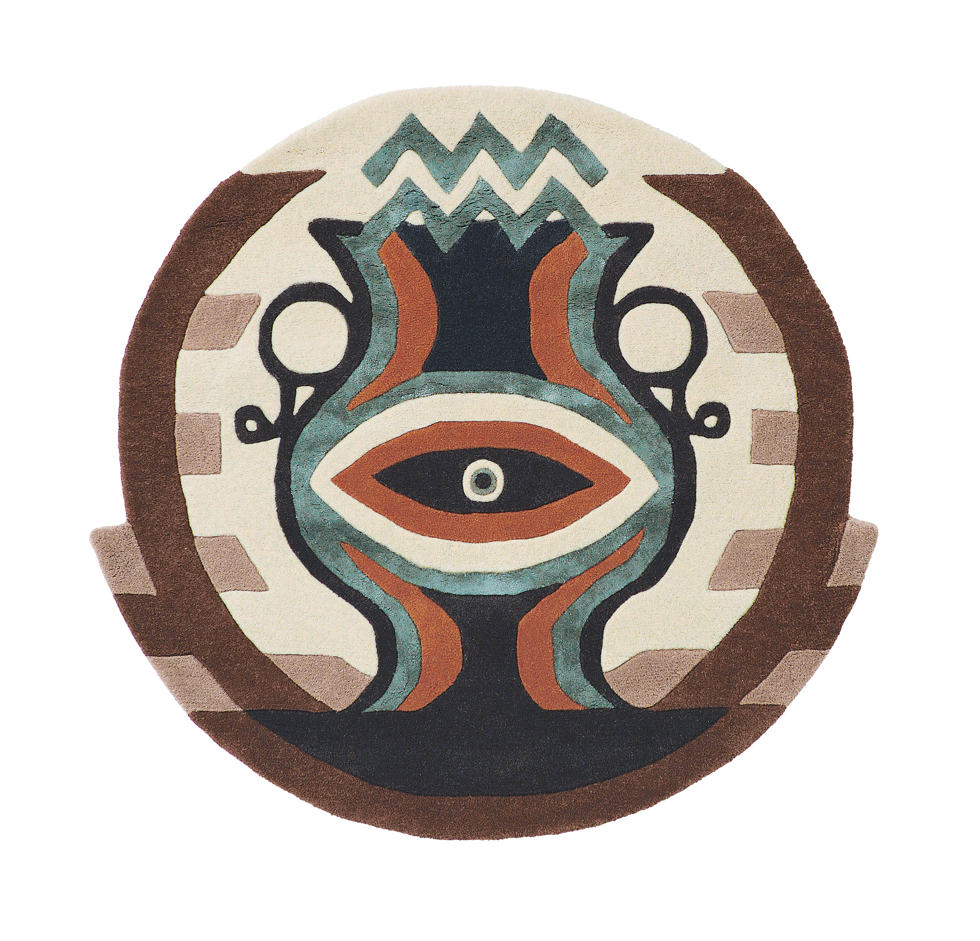 Ted Baker Hand Tufted Brown/Teal/Orange/Beige Area Rug | Perigold