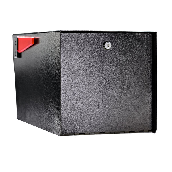 Mail Boss Street Safe Rear Access Locking Post Mounted Mailbox ...