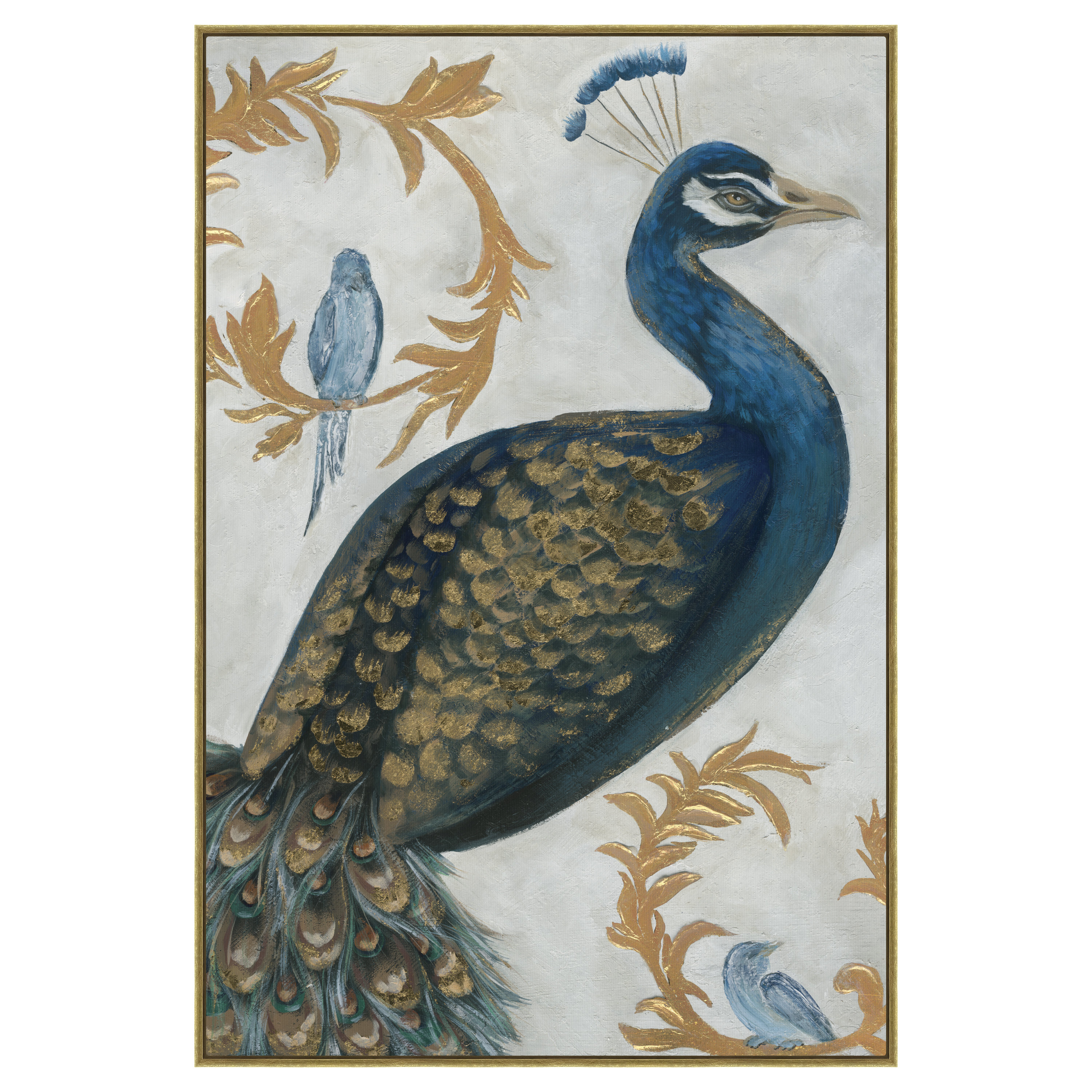 Bayou Breeze Birds of Royal Framed Embellished Canvas by Art Brand ...
