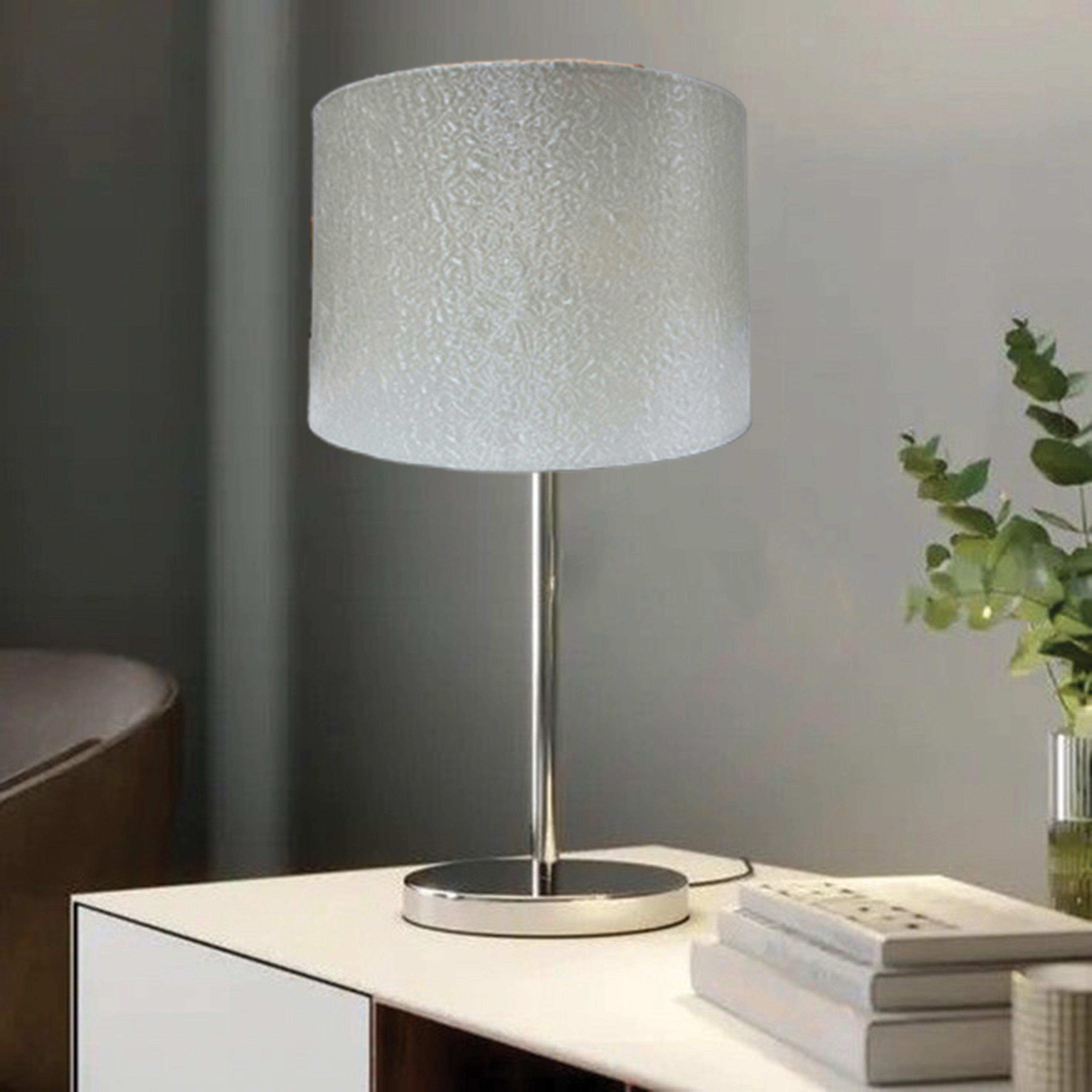 House of Hampton Embossed luxury Satin fabric lampshde. - Wayfair Canada