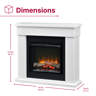 Dimplex Portland Optiflame Fully Assembled Suite, 108Cm W | Wayfair.co.uk