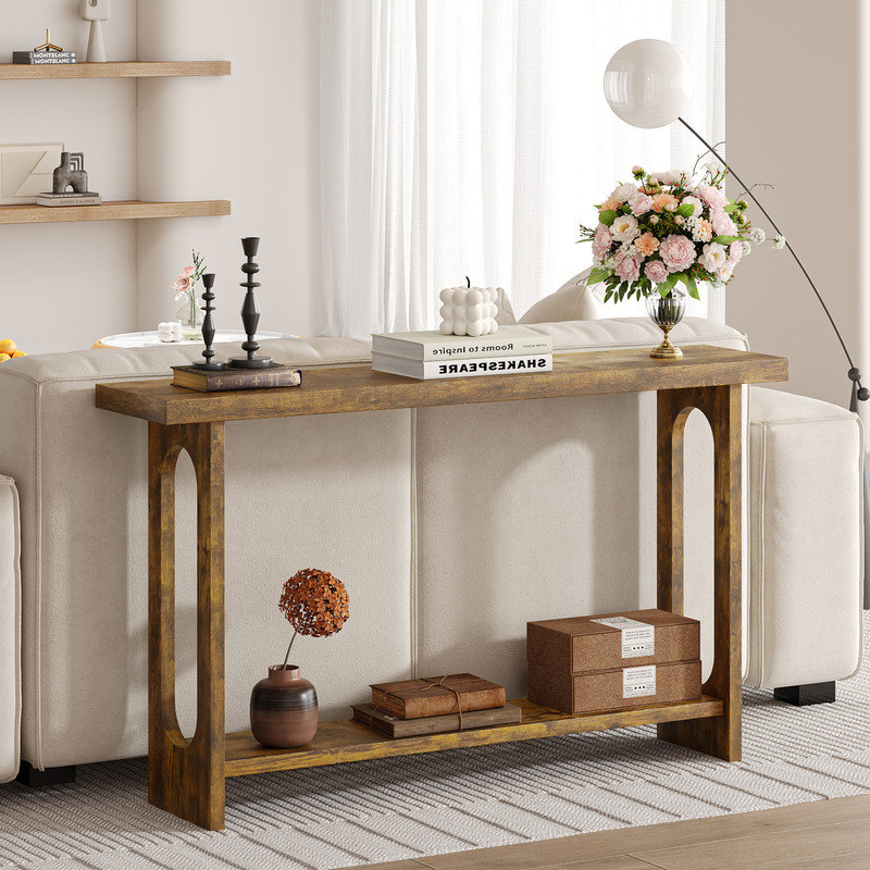 Ophelia & Co. 54" Farmhouse Console table ,Wooden Entryway Table Sofa ...