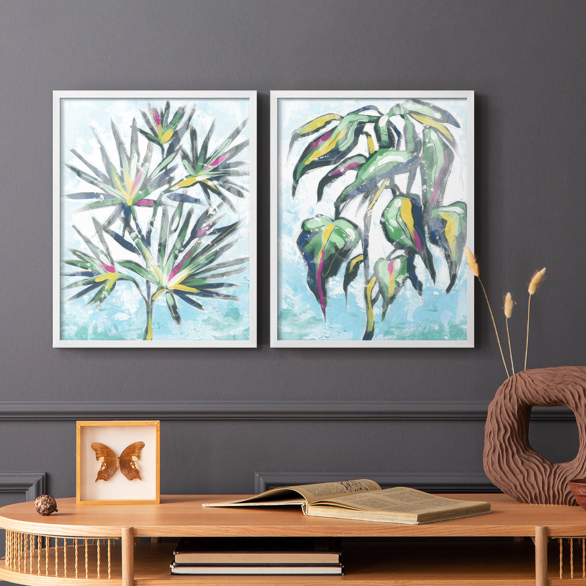 Ivy Bronx Candy Palm Fresco III-Premium Framed Print -Ready to Hang ...