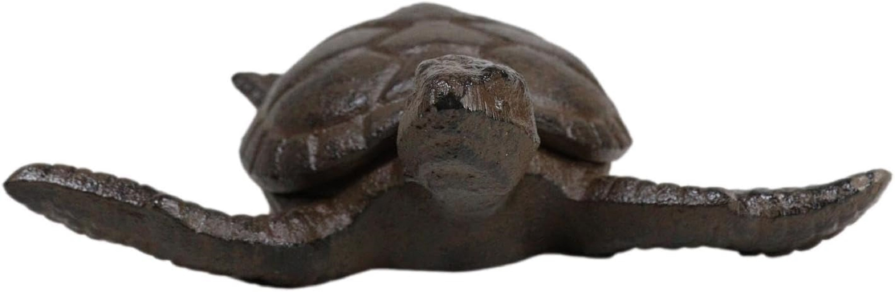 Bay Isle Home™ Rustic Cast Iron Sea Turtle Decorative Secret Key ...