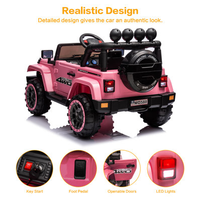 Modern Depo 12 Volt Car Battery Powered Ride On Toy with Remote Control ...