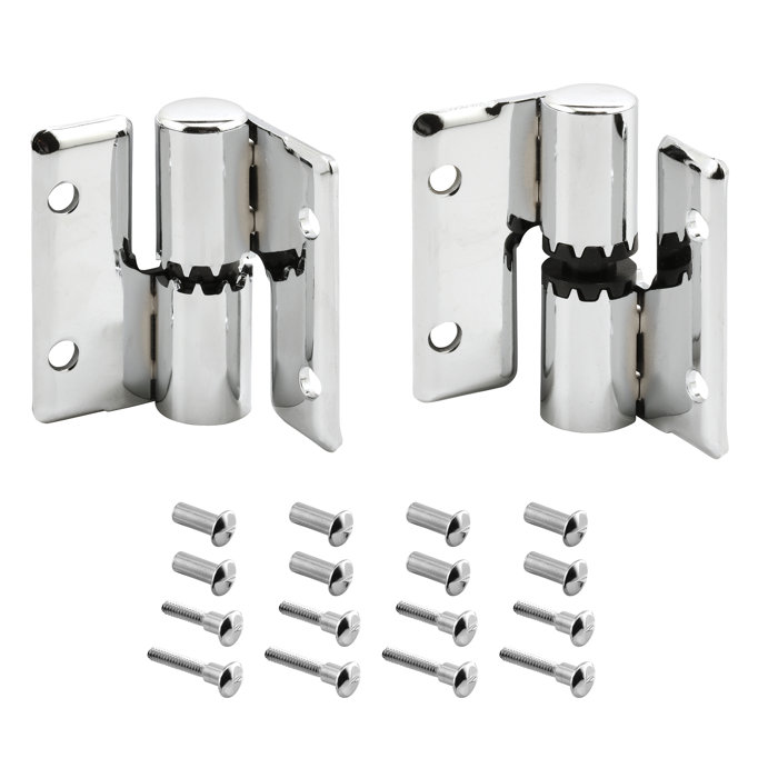 Prime-Line Surface Mounted Hinge Set, Left Hand In/Right Hand Out, with ...