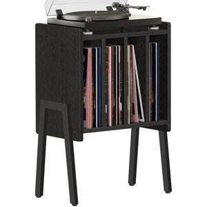 17 Stories Record Player Stand, Record Storage Table, End Table With ...